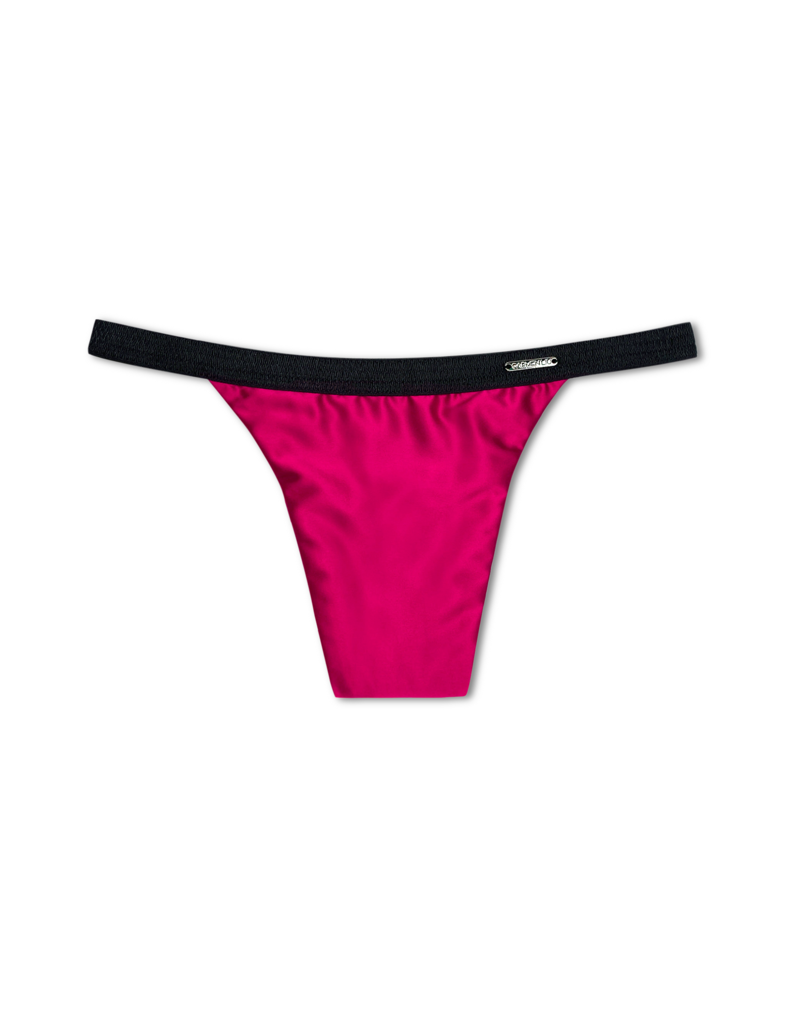 Divine Satin Tucking Thong Pink Passion – Carmen Liu Lingerie
